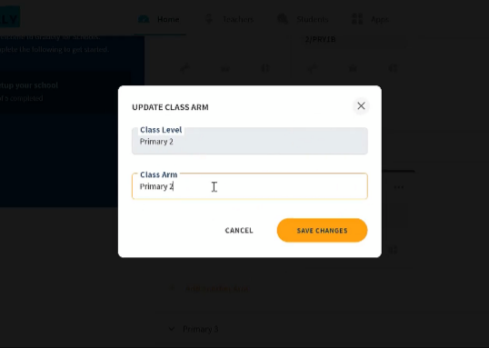 Gradely | How to Create and Name Class Arms on Gradely